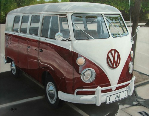 “VW Combie Van” Art Print by Matt Guild | Prints.co.nz