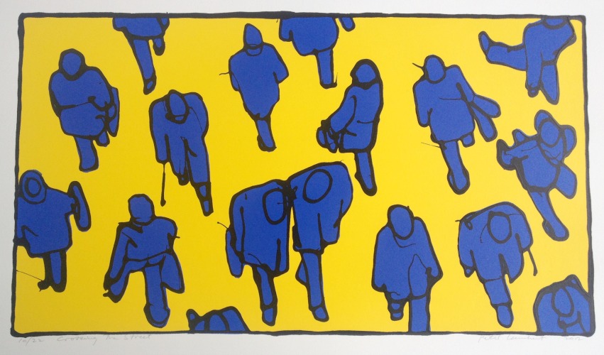 NZ Printmaker Peter Lambert’s “Crossing the Street”