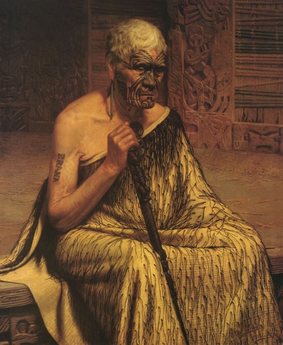 Portrait of Te Aho-o-te-Rangi Wharepu by Goldie