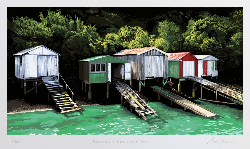 Print by Digital Printmaker Alec Tayler for Sale - Boatsheds at French ...