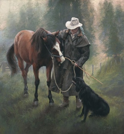 Julie Greig Print for Sale “A Little Socialising”