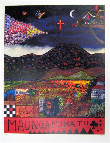 Limited Edition Print by Auckland Artist Alan Taylor - Maungapohatu