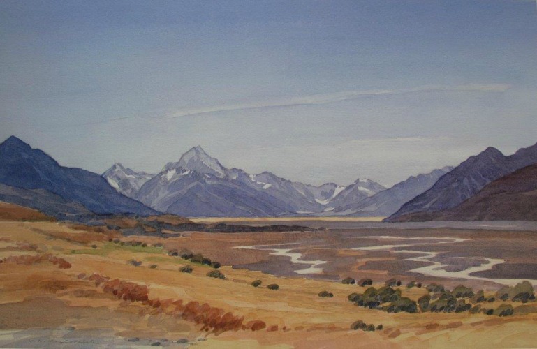 Mount Cook | Print of an original painting by Bill MacCormick