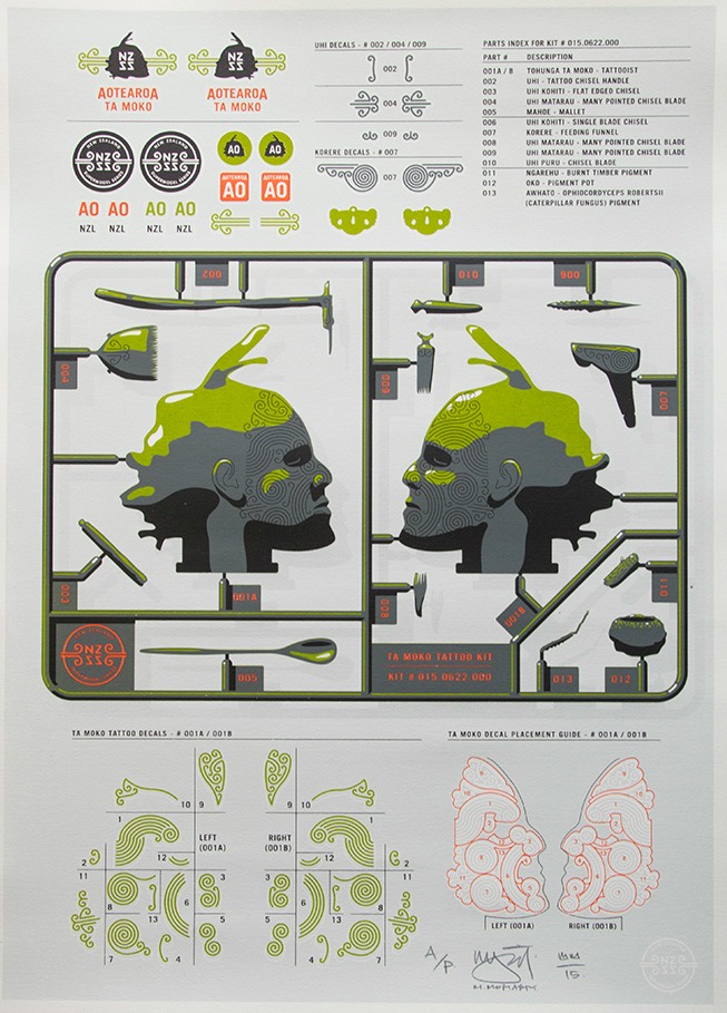 Instant Iwi - Limited edition screenprint by NZ Artist Matt Moriarty ...