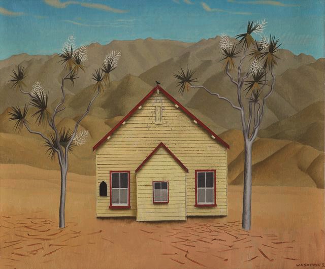 Print of Bill Sutton’s painting “Country Church” for sale at NZ Fine Prints