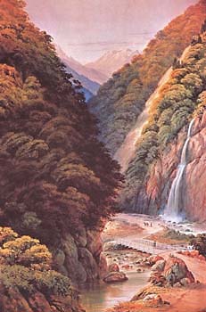 Devil's Punchbowl on the Bealey by J.C. Hoyte: New Zealand Fine Prints