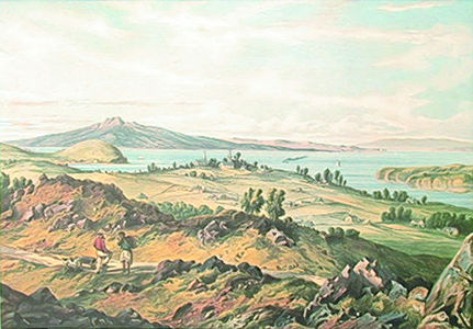 Auckland Harbour 1875 by C.D. Barraud: New Zealand Fine Prints