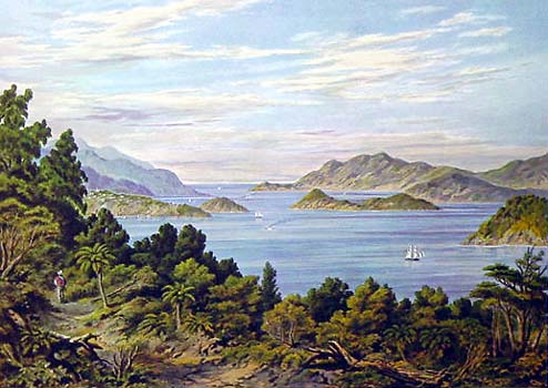 Port Chalmers by C.D. Barraud: New Zealand Fine Prints