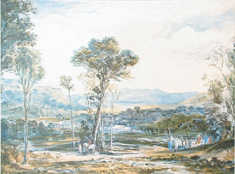"NZ Landscape" | 19th Century NZ Painting Print by Albin Martin for Sale