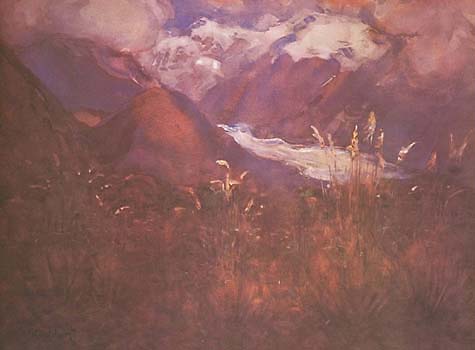 Franz Josef Glacier by Margaret Stoddart: New Zealand Fine Prints