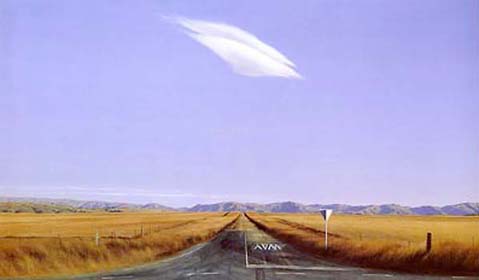 Road West Ida Valley by Grahame Sydney: New Zealand Fine Prints
