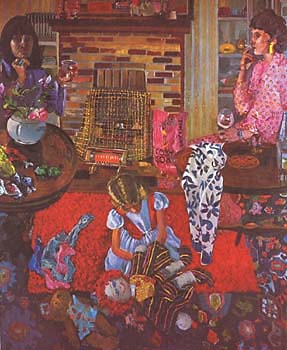 Sisters Communing by Jacqueline Fahey: New Zealand Fine Prints